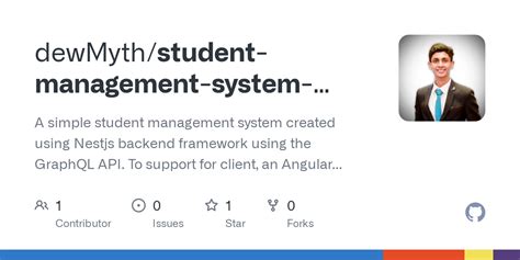 Github Dewmyth Student Management System Nestjs Graphql Angular A Simple Student Management