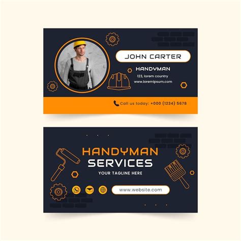 Ejemplos De Tarjetas De Presentación De Handtman Business Cards