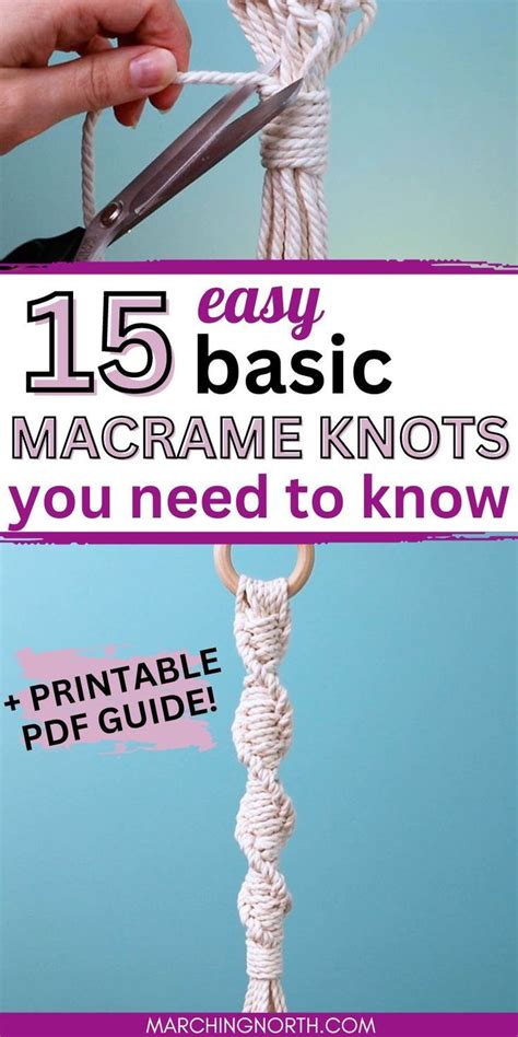 Basic Macrame Knots Guide For Beginners Artofit