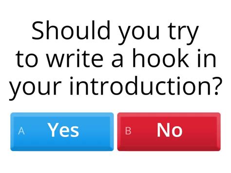 Introductory Paragraph Quiz