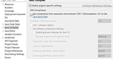 Admiloper Eclipse Set Project Compiler Compliance Settings To 15 Set