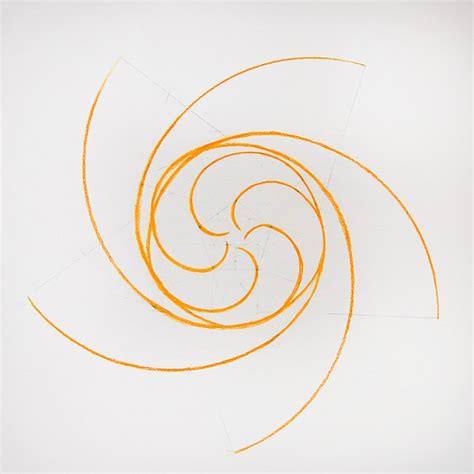 How To Draw Opposing Fibonacci Spirals Julie JAO