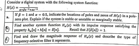 solved consider a digital system with the following system