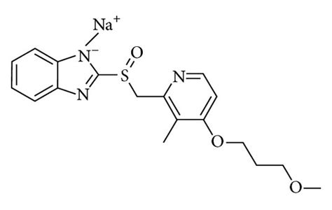 Chemical Structure Of Rabeprazole Sodium Download Scientific Diagram