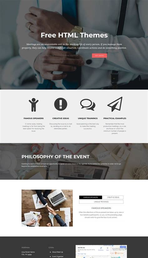 Free Html Themes Html Template And 8000 Other Templates