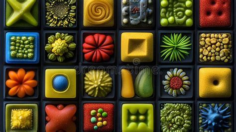 Vibrant Ai Generated Abstract Floral And Geometric Art Royalty Free Image Stock Illustration