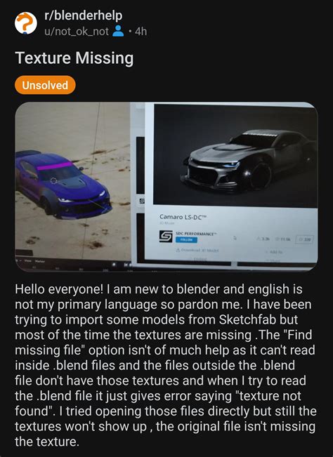 Textures Missing R Blender