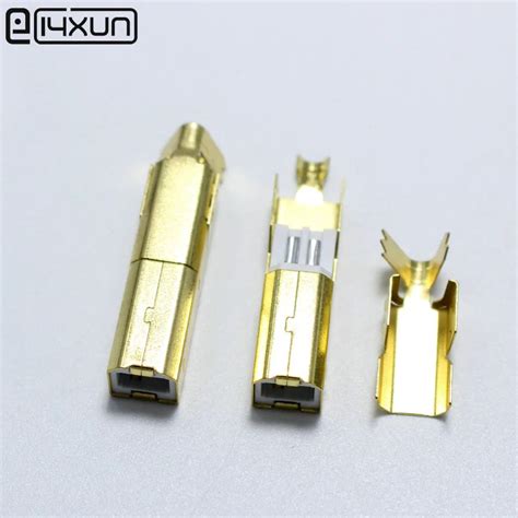 Set USB Type B Standard Port Female Solder Jacks Connector PCB Socket USB B Type Gold Plated