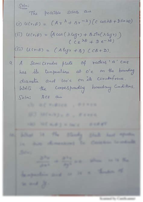 Solution Two Dimensional Heat Equations Fourier Series And
