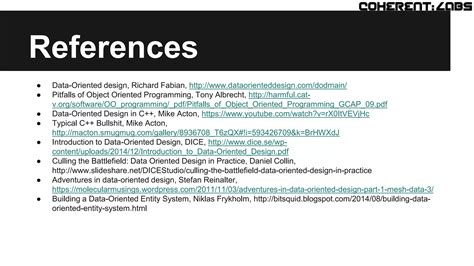 Intro To Data Oriented Design Ppt