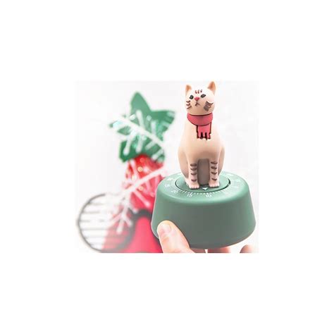 Cute Cartoon Cat Kitchen Timer Reminder Clock Kitchen Tools Alarm Clock