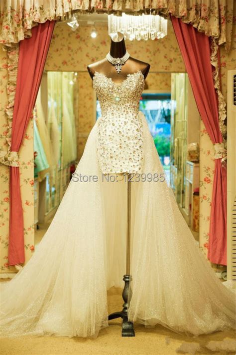 Yp0119 Luxury Sweetheart Beading Crystal High Low Prom Dresses 2015