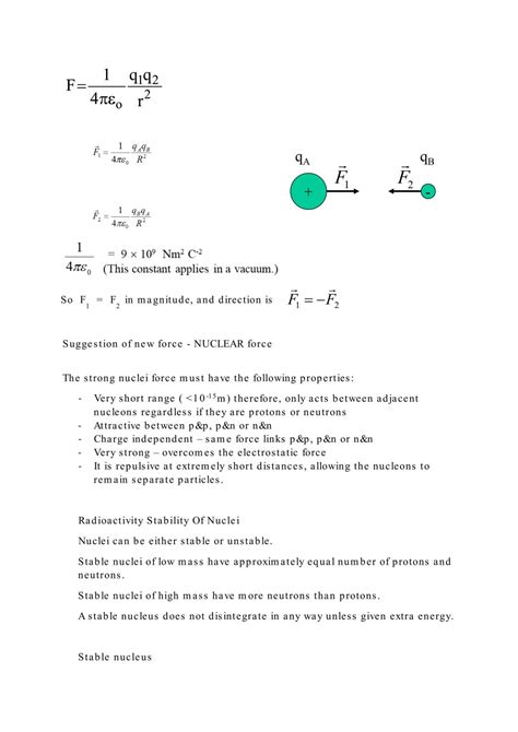 The Nucleus And Radioactivity Notes Physics Year 11 Sace Thinkswap