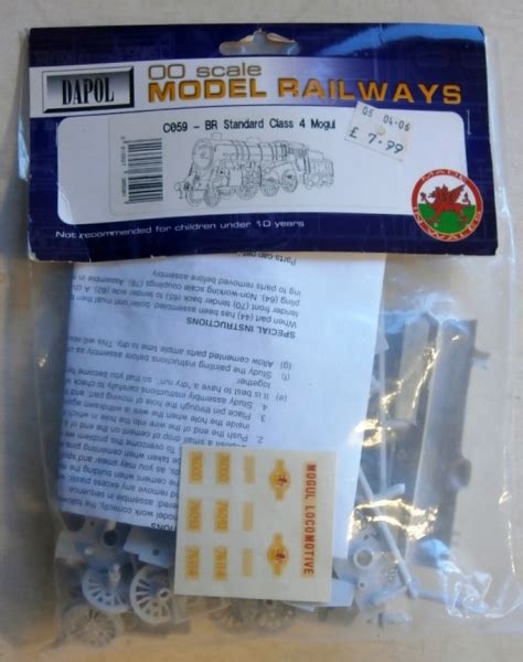 Dapol Oo C059 Br Standard Class 4 Mogul Model Kit