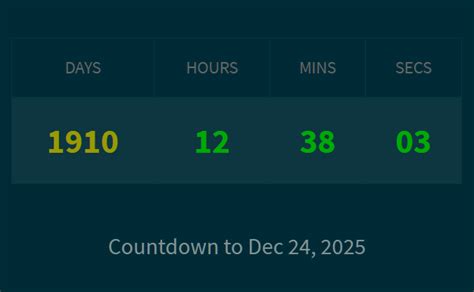 Count Down To A Date With Custom Untilend Messages Sv Countdown