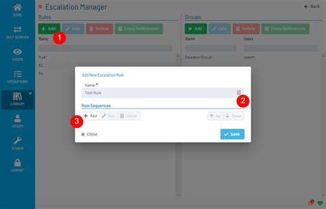 Managing Escalation Rules Help