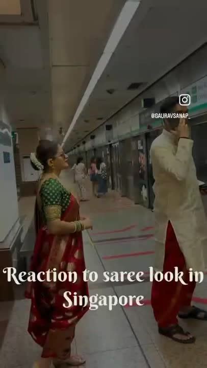 Santhosh Ks On Linkedin Reaction Of Singapore People After Seeing This By Indian Traditional Dress