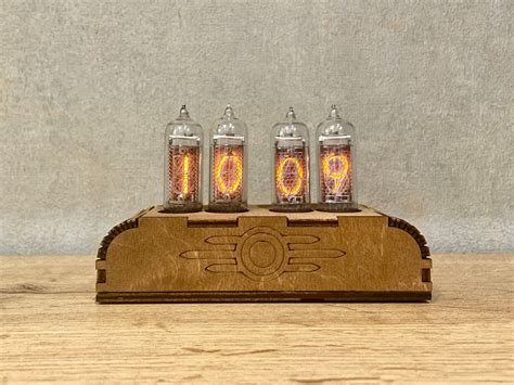 Nixie Clock In 14 Fallout Nixie Tube Clock Etsy