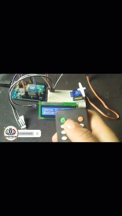 Control Servo Motor With Ir Remote And Lcd Display Arduino Project