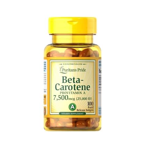 Beta Carotene Supplement Vitamin A Beta Carotene