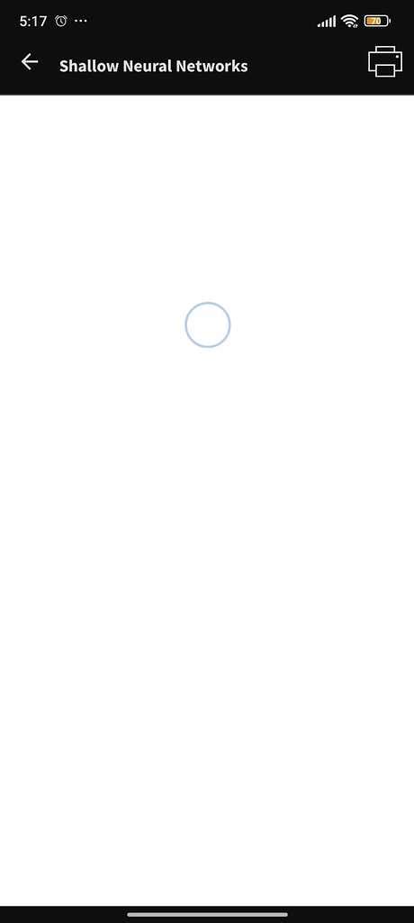 shallow network quiz not opening neural networks and deep learning