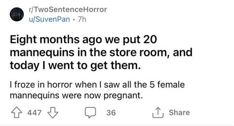 inanimate objects having sex guy 😱 r 2sentence2horror