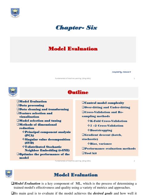Ml Chapter 6 Model Evaluation Pdf Coefficient Of Determination Machine Learning