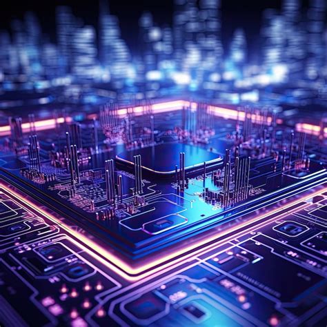 Premium Ai Image Hightech Circuit Board