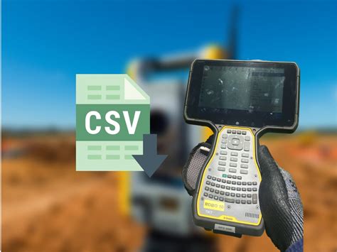 Trimble Tsc7 Export Csv File From Trimble Access Surveyor Insider