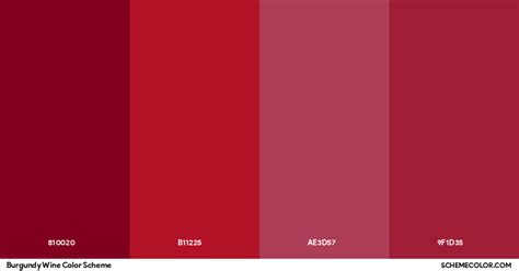 Burgundy Wine Color Scheme Burgundy