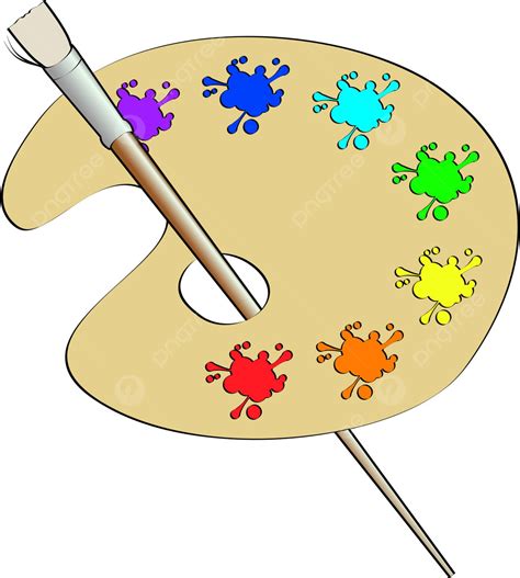 畫家調色板創意調色板插畫 向量 創造力 調色板 插图向量圖案素材免費下載PNGEPS和AI素材下載 Pngtree