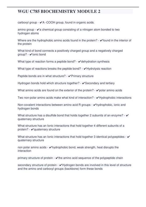 wgu c785 biochemistry module 2 2023 nursing assessment stuvia us