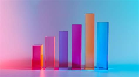 Premium Photo Colorful Bar Graph Displaying Comparative Data Metrics For Various Categories