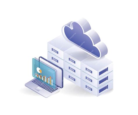 Premium Vector Professional Cloud Server Data Analysis