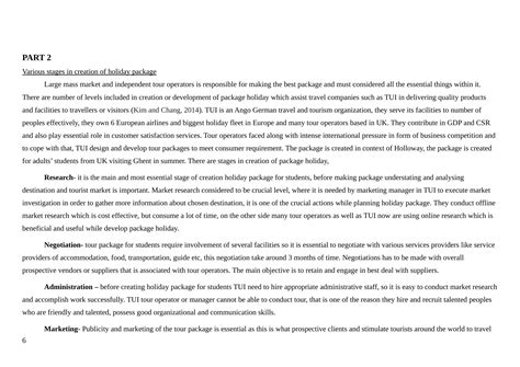Tour Operation Functions Structure And Strategy