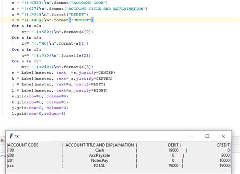 Python How To Align A Sqllite Database Output In Tkinter Stack Overflow