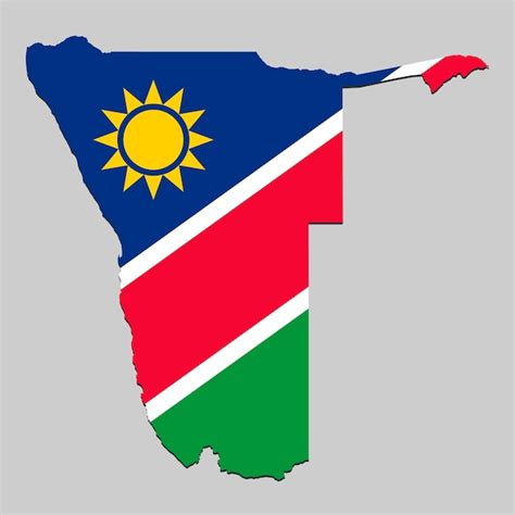 Premium Vector Map With National Flag Vector Illustration