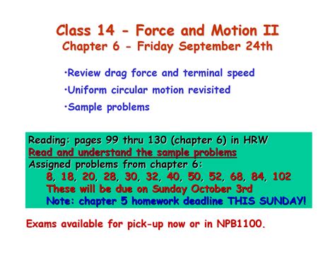 Lecture Slides On Force And Motion Ii Phy 2048 Docsity