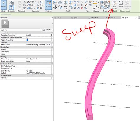 How To Find Path Geometry Sweep Model With Dynamo Revit Dynamo