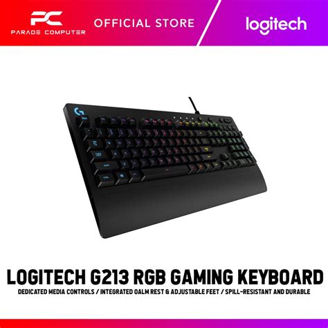 Logitech G213 Rgb Gaming Keyboard Shopee Malaysia