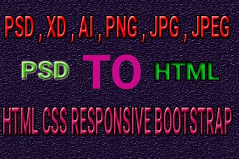 Professional Psd Xdai To Html Css Bootstrap Css Responsive By Krish20 Fiverr
