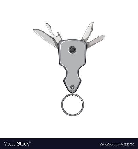 Multitool Knife Tool Cartoon Royalty Free Vector Image