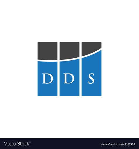 Dds Letter Logo Design On White Background Vector Image
