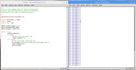 Electronics Electrical Techy Motion Detection Gui Raspberry Pi