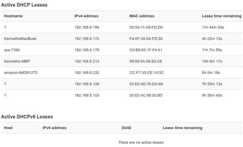Not All Assigned Dhcp Leases Being Shown In Clients Page Routers