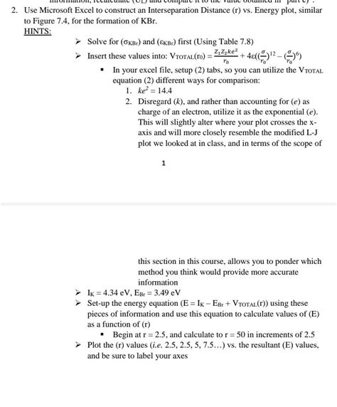 2 Use Microsoft Excel To Construct An
