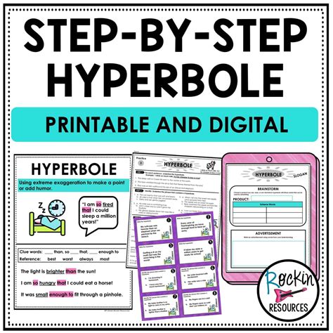 Hyperbole Figurative Language Digital And Printable Rockin Resources