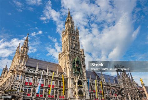 뮌헨 마리엔 플라츠 올드 시티 홀 알테스 라타우스 여행 바이에른 독일 0명에 대한 스톡 사진 및 기타 이미지 0명 건물 정면 건축 Istock