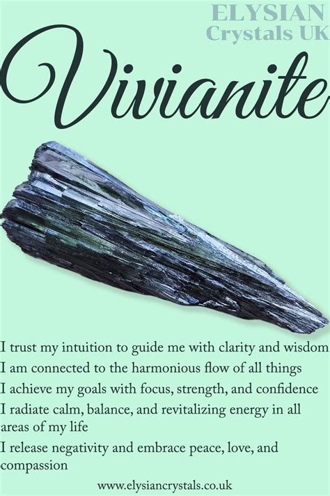 Discover Vivianite A Stone Of Peace And Intuition Elysian Crystals