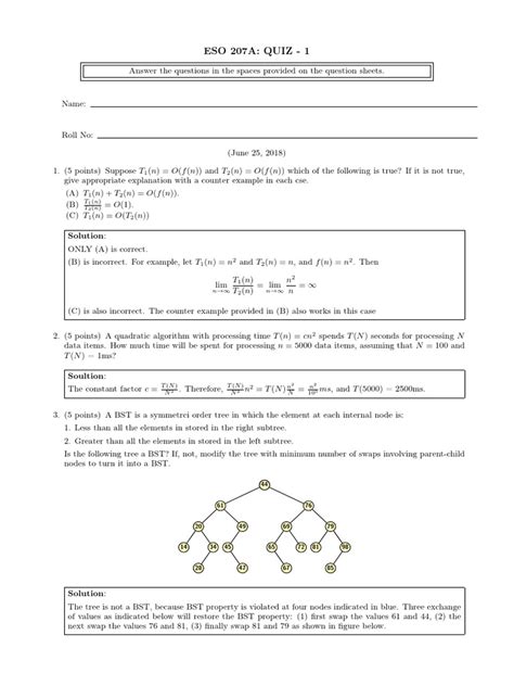 Quiz Q1 Pdf Queue Abstract Data Type Theoretical Computer Science